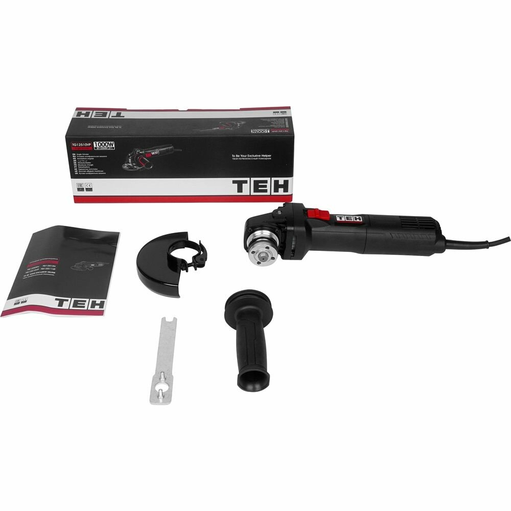 УШМ с регулировкой оборотов (константная электроника) 125мм TEH TG12510VP