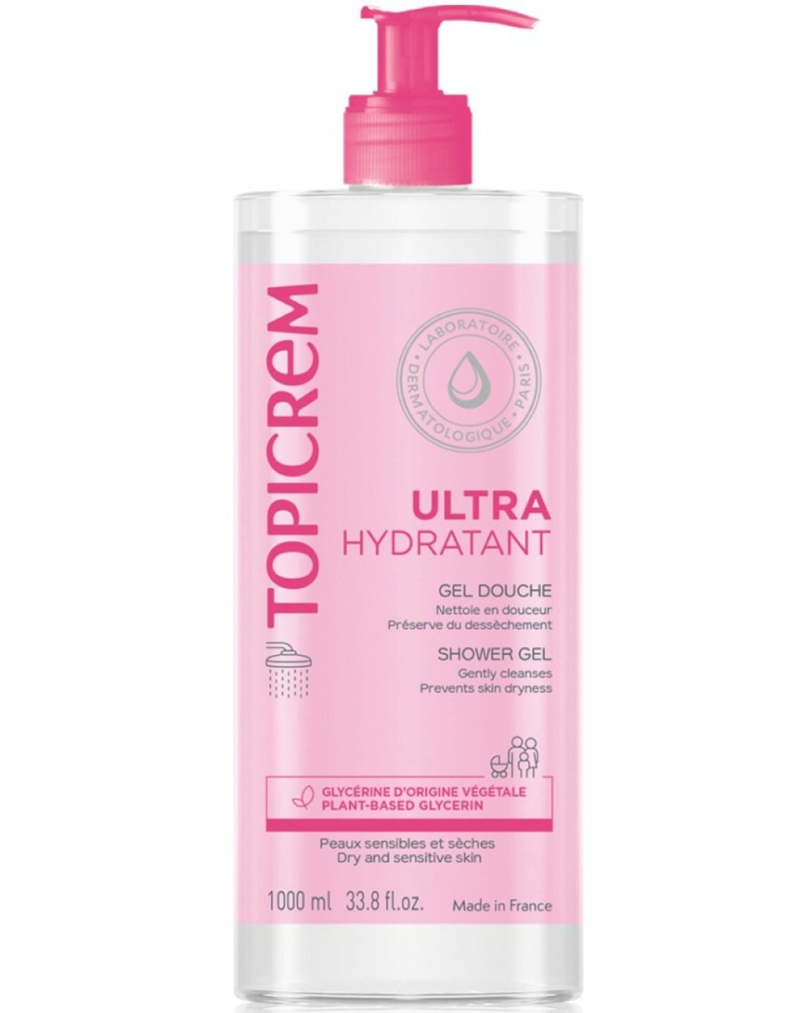 Топикрем Ультра-увлажняющий гель для душа, 1000 мл | TOPICREM Shower Gel