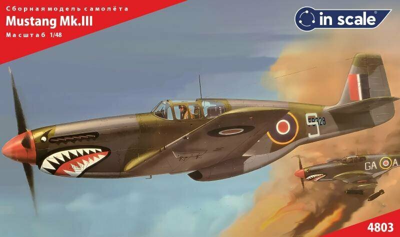 Пластиковая модель самолета 1/48 Mustang Mk.III
