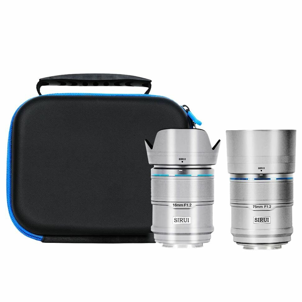Комплект объективов Sirui Sniper 16/75mm F1.2 AF APS-C X-Mount Серебро
