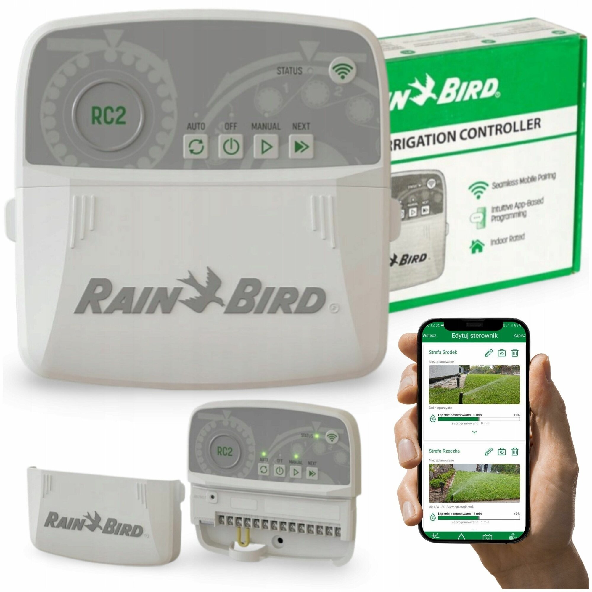 Контроллер управления RAIN BIRD RC2I4 4 зоны (внутренний) с WI-FI, RC2I-4-230