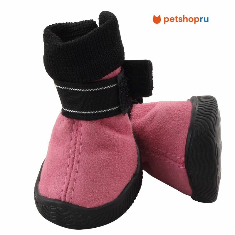 Triol Ботинки для собак розовые, 30*30*40мм