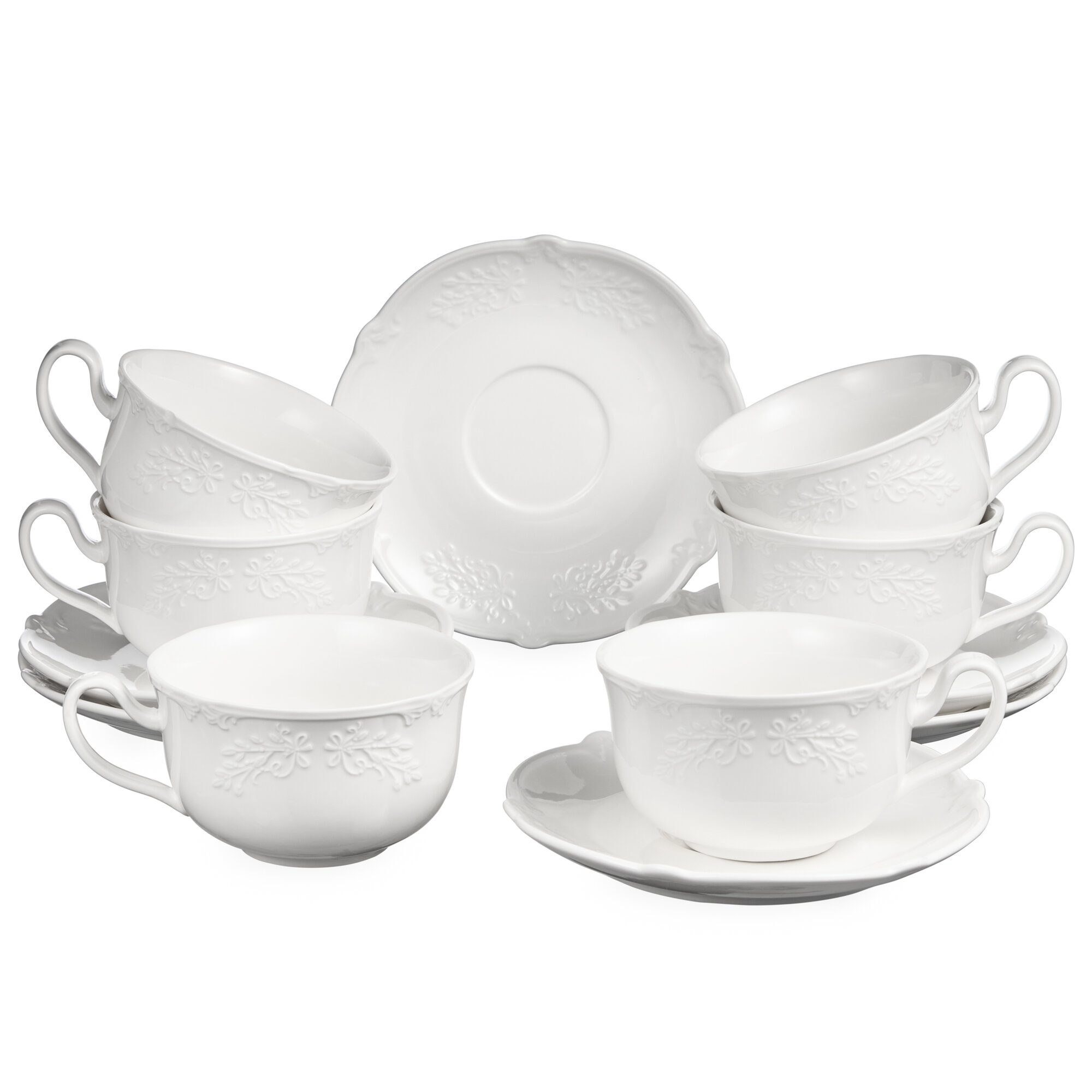 Чайный набор LEFARD FLORAL на 6 ПЕР. 12 ПР. 350 МЛ (КОР=4НАБ.)