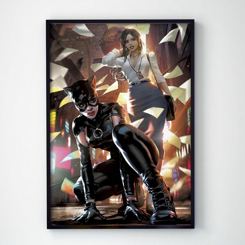 Плакат, постер Женщина-Кошка (Catwoman) на бумаге, размер 21х30см