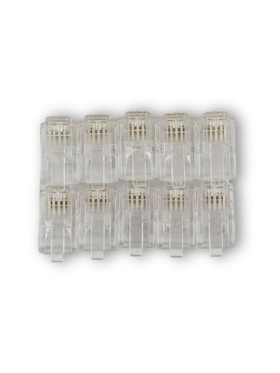 Штекер телефонный для трубки 4P4C на кабель, RJ-9, 10шт