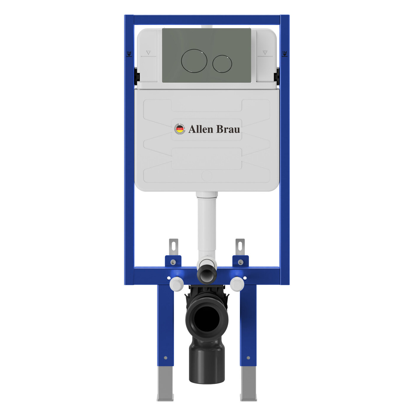 Инсталляция для унитаза Allen Brau Pneumatic Pro 9.11103.20 с кнопкой 9.20A01. CGM олива