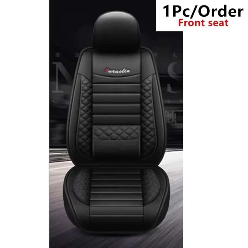 Передние или задние кожаные чехлы на сиденья для Toyota camry 40, 50, 2007, 2008, 2009, 2012, 2018, fortuner 2017, Highlander Hilux 1PC front seat