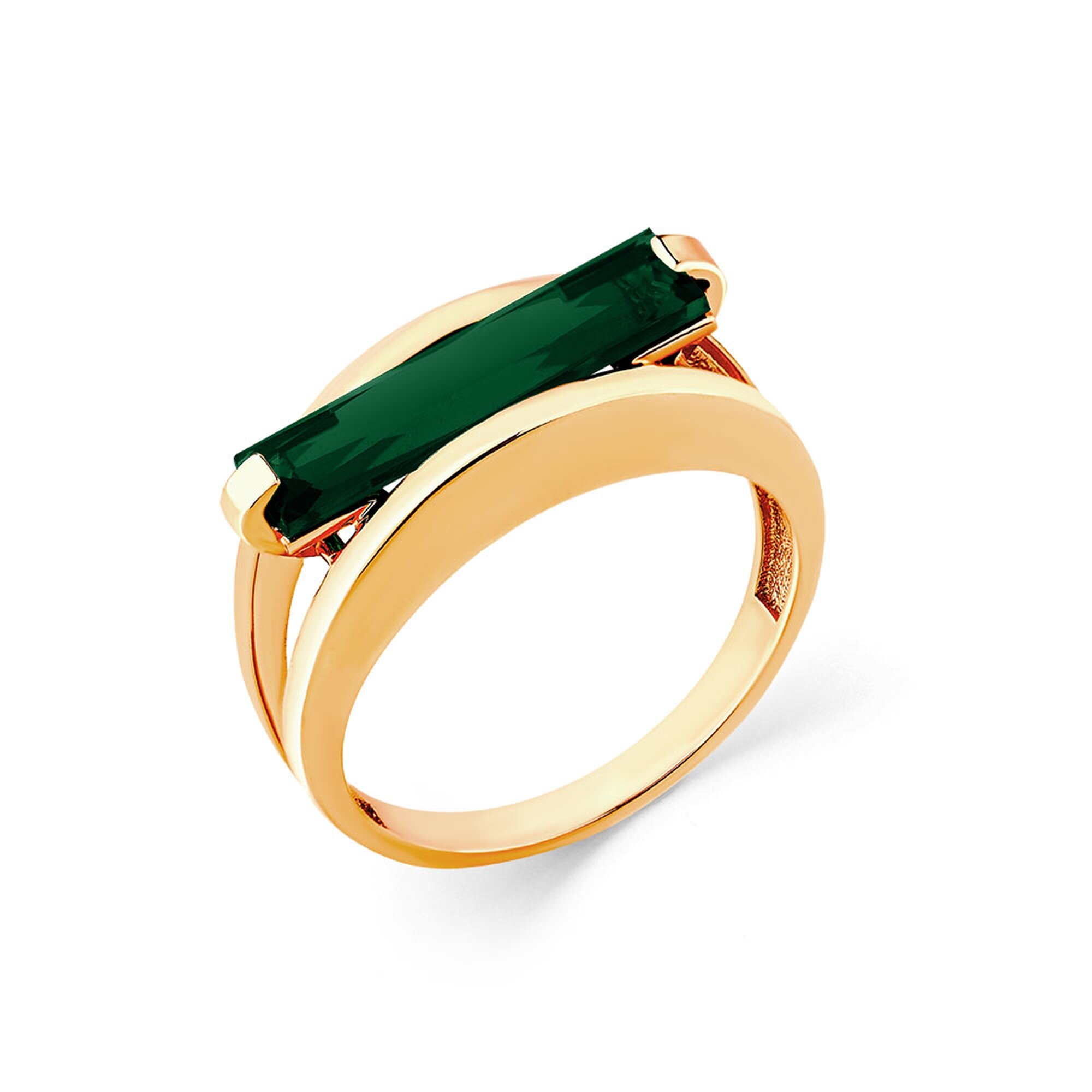 Кольцо, красное золото, 585 проба, турмалин