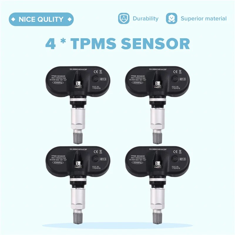 4 шт, 434 МГц, автомобильный датчик давления в шинах TPMS для Haval H6 Sports M6 Plus Great Wall Tengyi C50 3641100XKZ16A