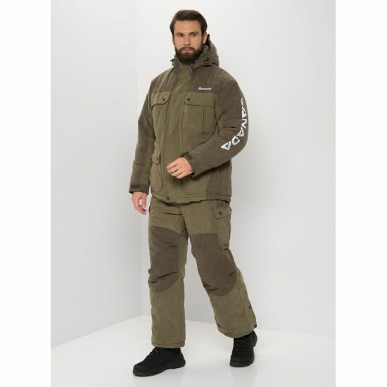 Костюм мужской зимний канада 10000/10000 финляндия хаки (HUNTSMAN) / до -35С/