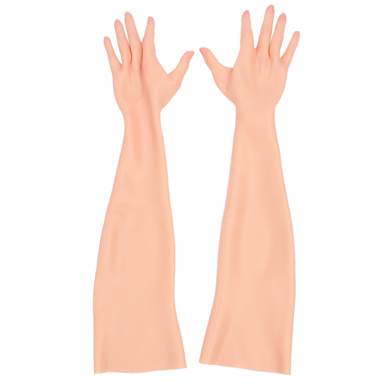 1 пара силиконовых реалистичных перчаток на всю руку, имитация женской руки, искусственная кожа для протеза, косплей для трансвеститов