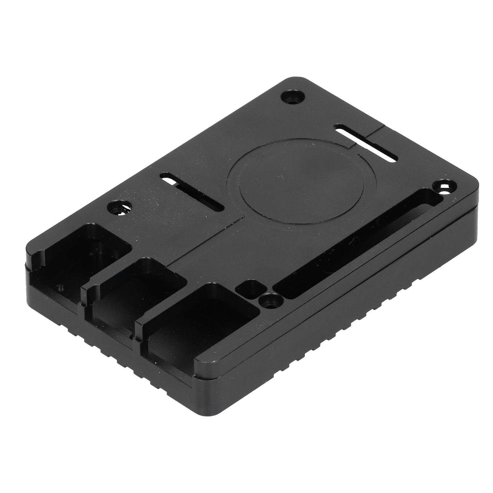 Алюминиевый корпус с ультратонким радиатором для Raspberry Pi 4B (черный), обработанный на ЧПУ