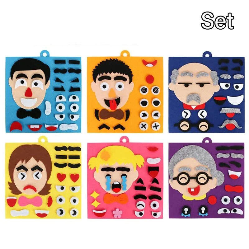 Монтессори набор органов тела из фетра Brozebra ATS30349 для детей от 3 лет TTF00973B