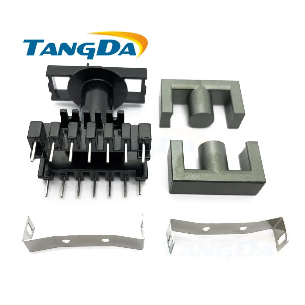 Рамка трансформатора Tangda ETD29, Шпулька трансформатора + мягкий магнитный сердечник PC40 с ферритовым сердечником, ETD 29, 14 контактов, 14p, 7 + 7 вертикальных AG