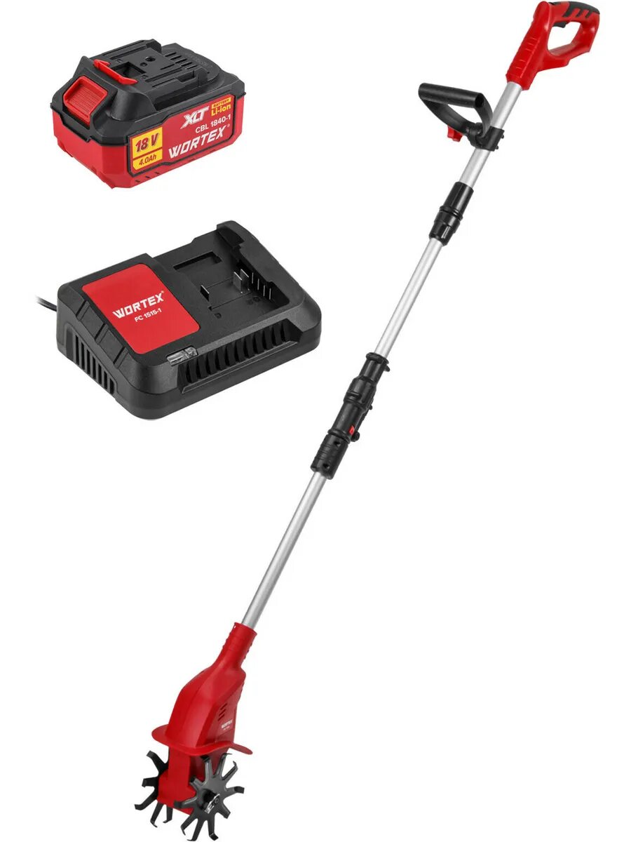 Культиватор аккумуляторный WORTEX CRC 3018 XLT С аккумулятором и зарядным устройством (1335865)