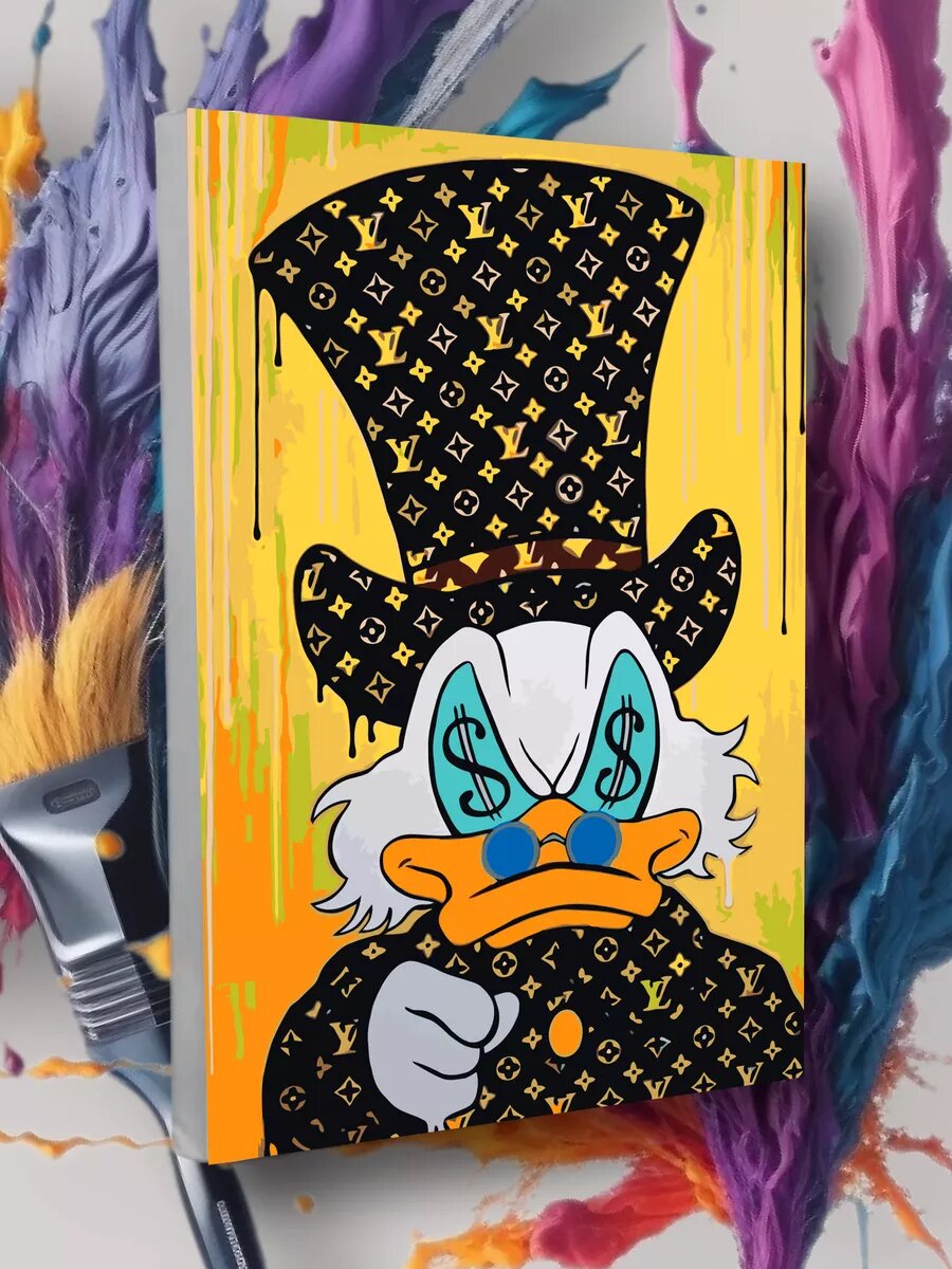 Картина по номерам Скрудж Макдак