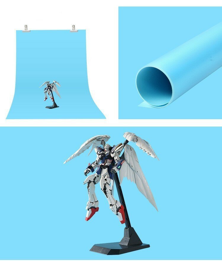 Фотофон пластиковый FST синий 100x120 матовый, толщина 0,4мм