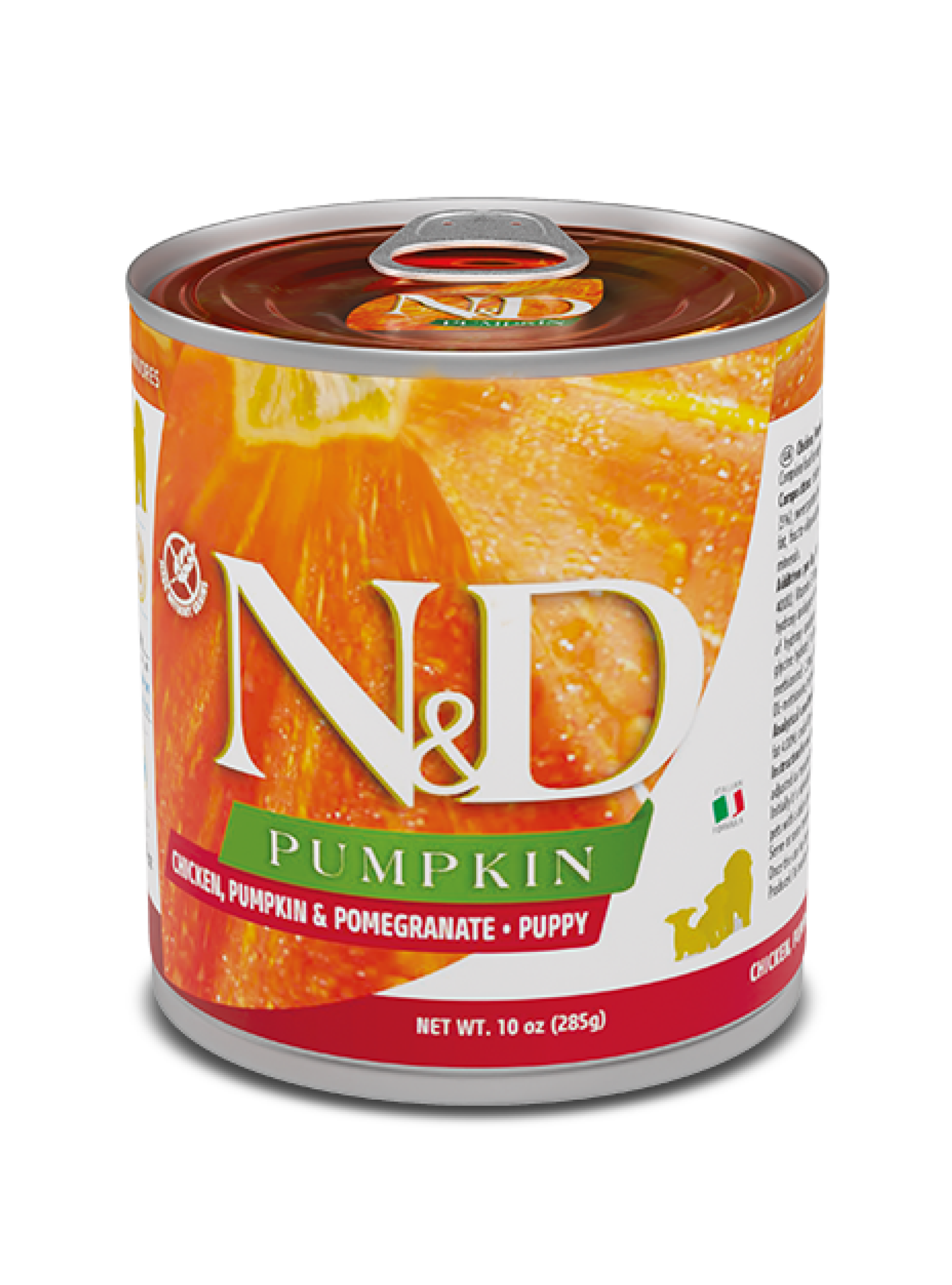 Корм влажный Farmina "N&D Pumpkin", для щенков, с курицей, гранатом и тыквой, 285 г