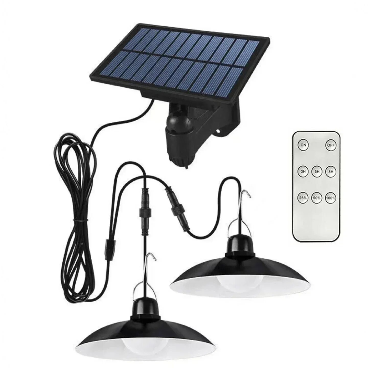 Солнечный подвесной светильник 1 Drag with remote B, Warm light
