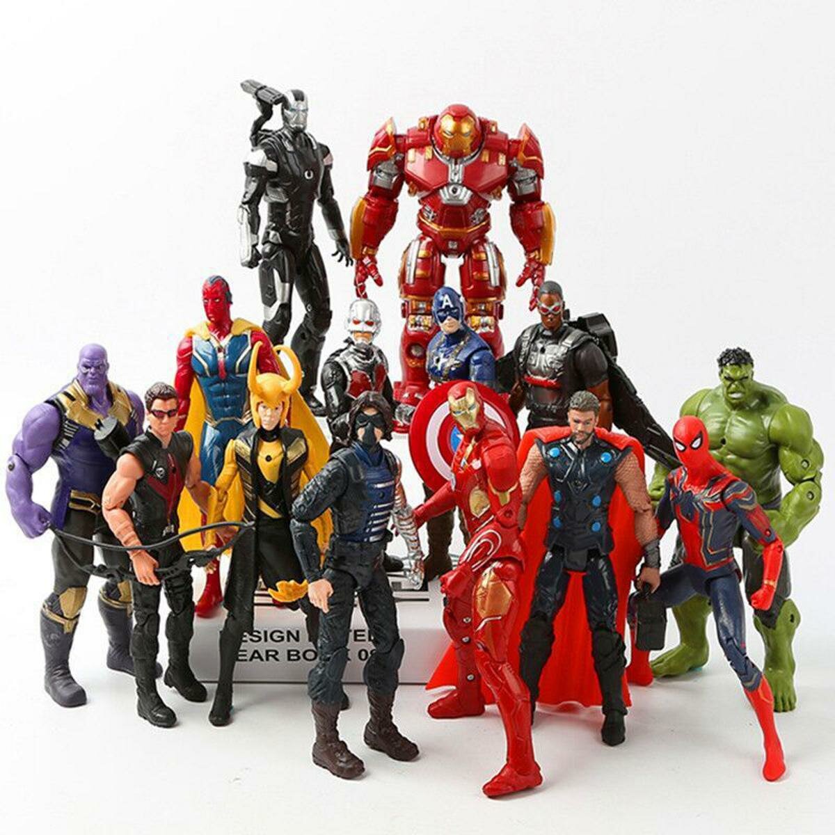 Marvel Avengers 3 Аниме фигурка Черная пантера Человек-паук Модели Железный человек Халк Тор Фигурки Игрушки Рождественс