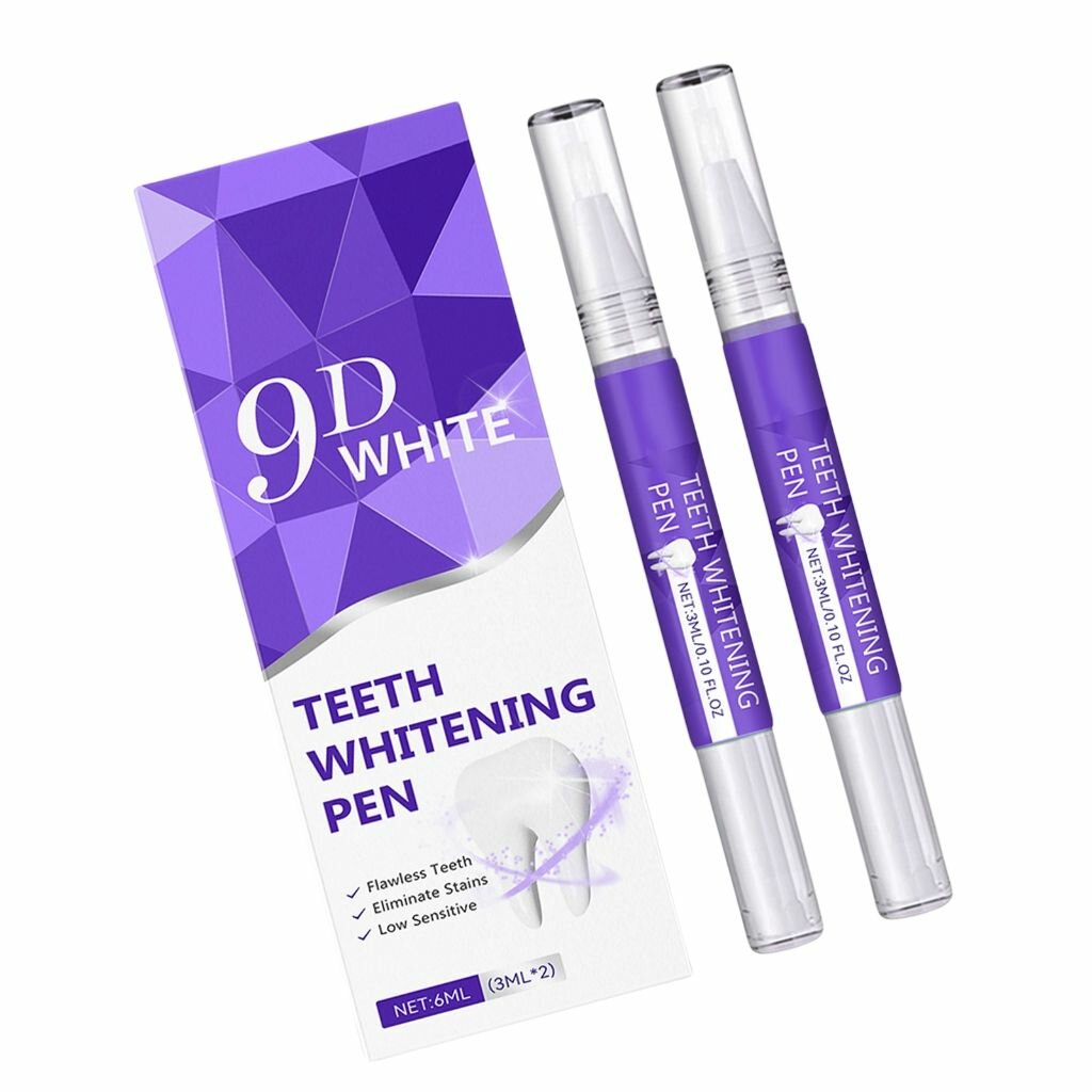 Отбеливающий карандаш для зубов 2 шт, - 9d