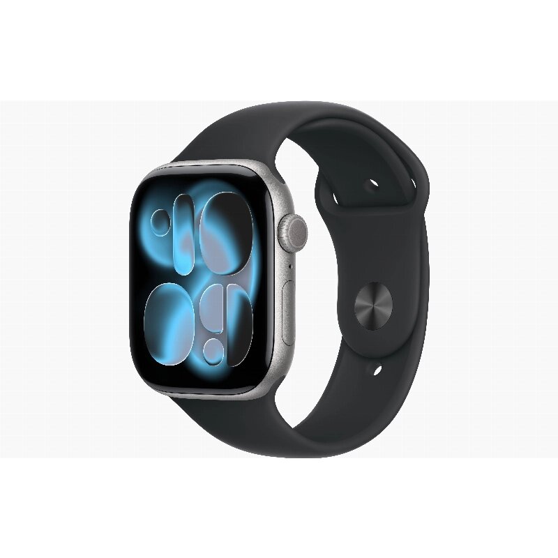 Умные часы Apple Watch Series 11 46 мм, S/M 130-200 мм, Space Gray Aluminum Case, Black Sport Band