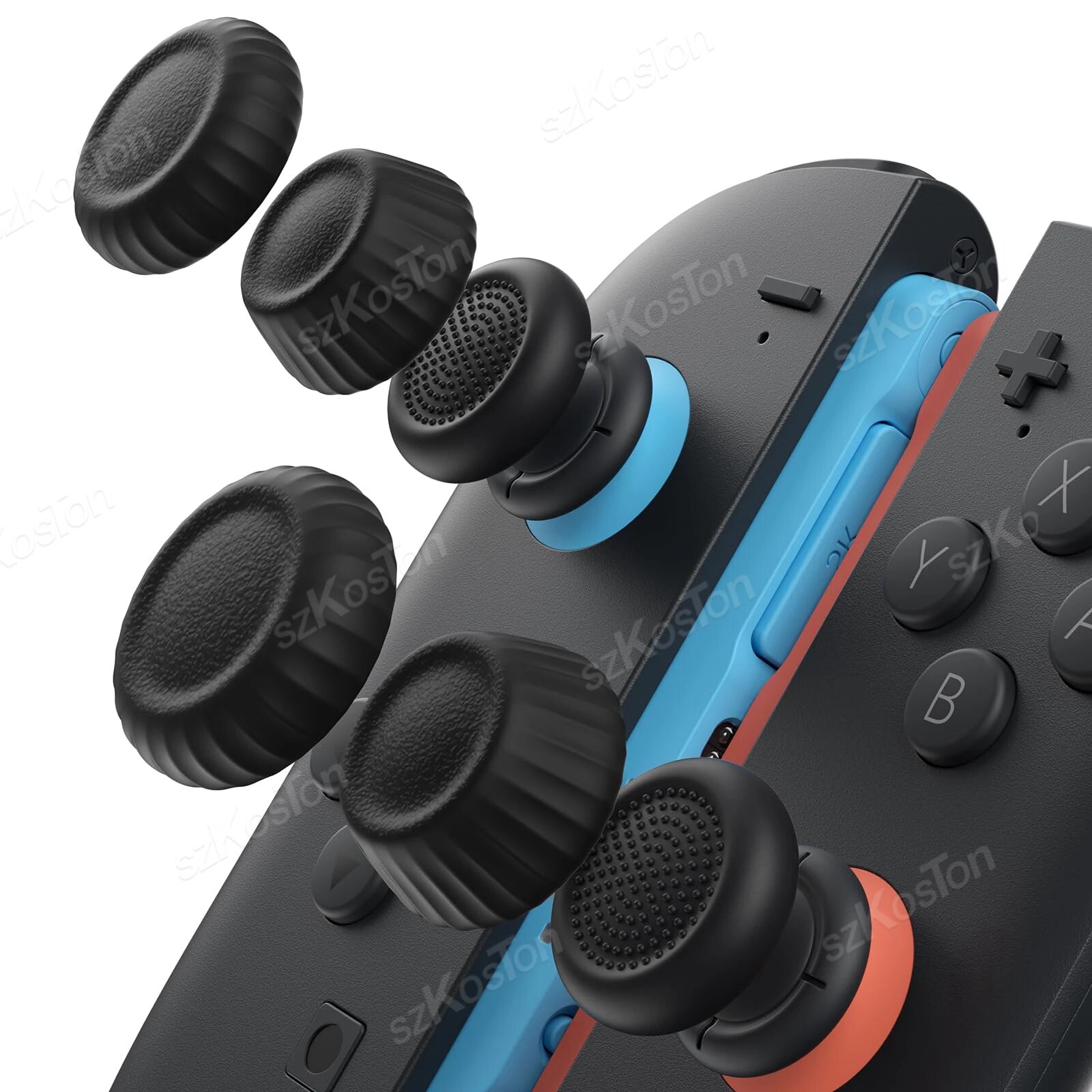 Накладки на джойстики Switch 2, черные