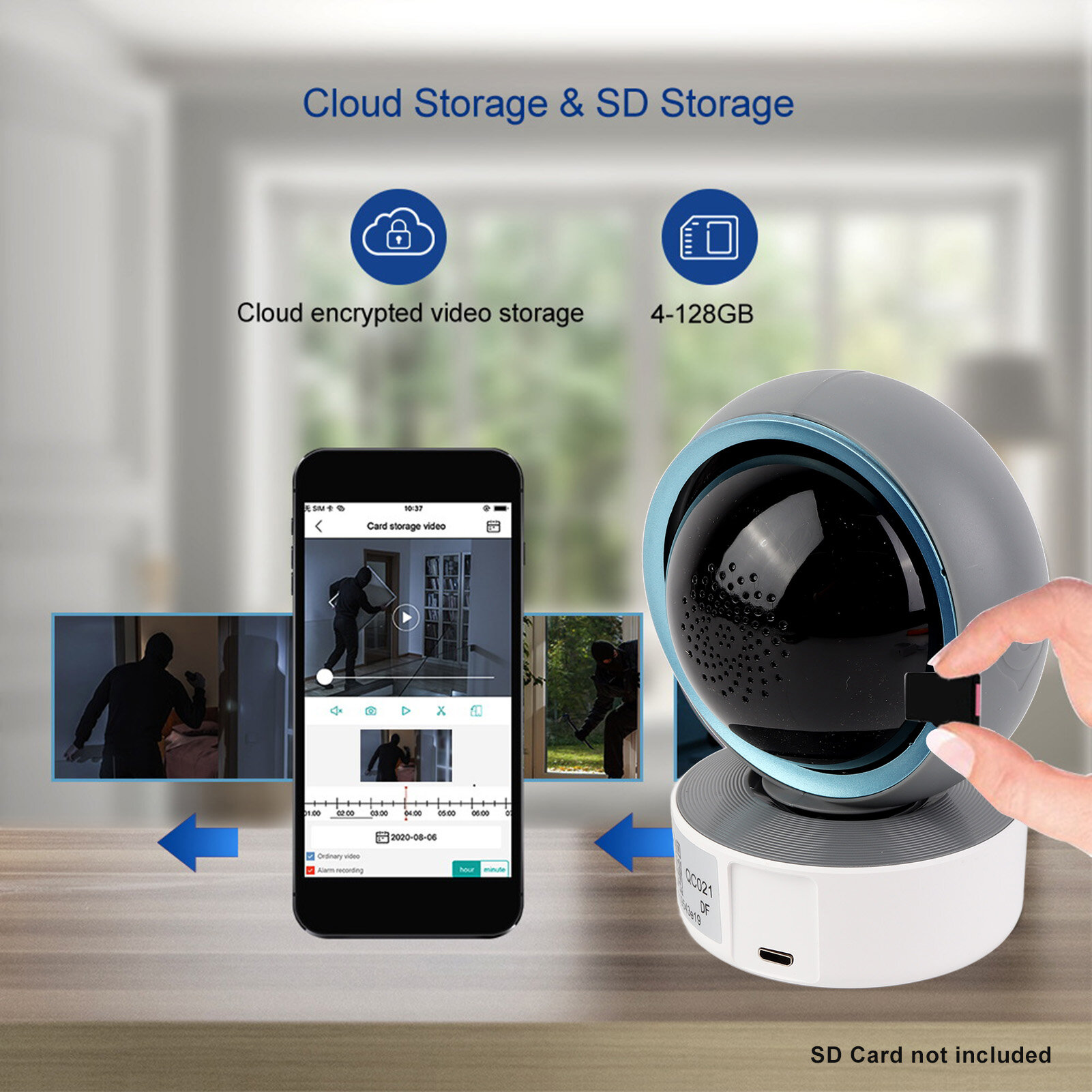 Камера для наблюдения за домашними животными с двухсторонней связью, интеллектуальная камера с датчиком движения для внутренней безопасности дома, WIFI-камера для собак с функцией PTZ-съемки на 355°