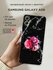 Чехол на Samsung Galaxy A06 / Самсунг Галакси А06 с принтом "Букет на черном мра...