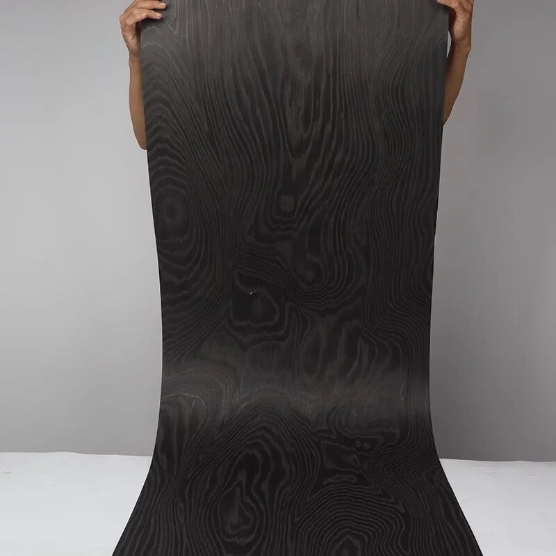 Панели из шпона дерева, украшение для дома, одна панель, eneer для внутренней деревянной двери 58x250 см T0,4 мм, Черный