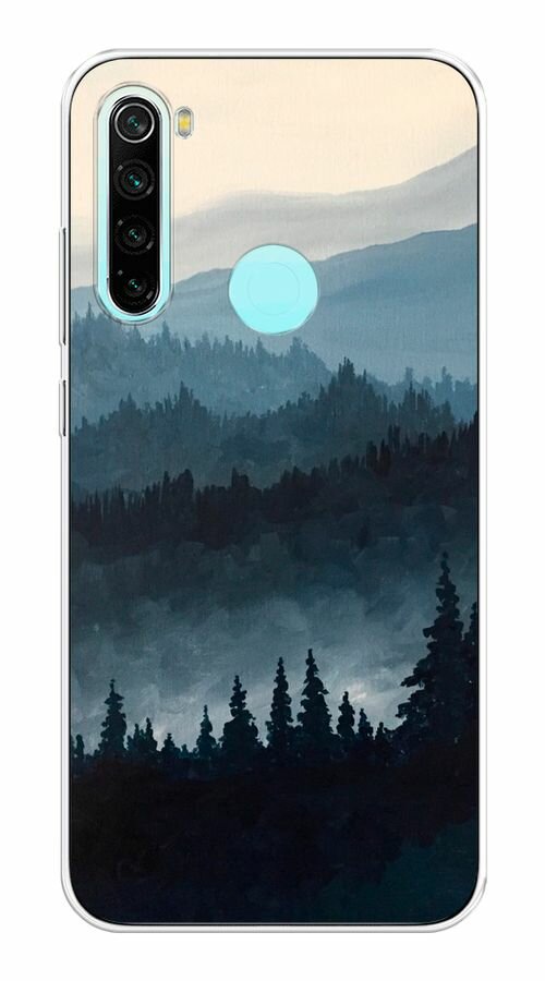 Чехол на Xiaomi Redmi Note 8 / Сяоми Редми Нот 8 с принтом "Туманные горы"