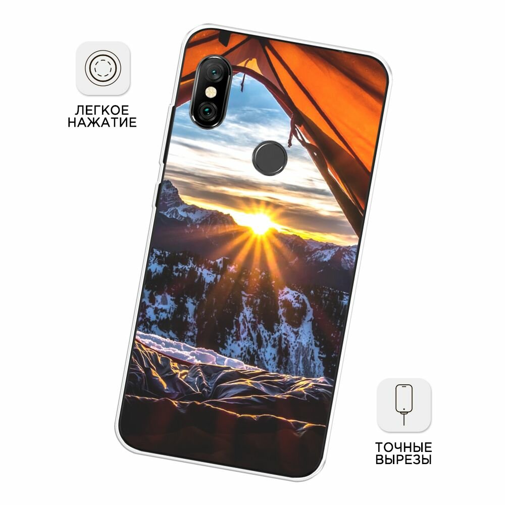 Чехол на Xiaomi Redmi Note 6 Pro / Сяоми Редми Нот 6 Про с принтом "Горы 7" — фото 1