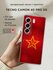 Чехол на Tecno Camon 40 Pro 5G / Текно Камон 40 Про 5G с принтом "Красное знамя"