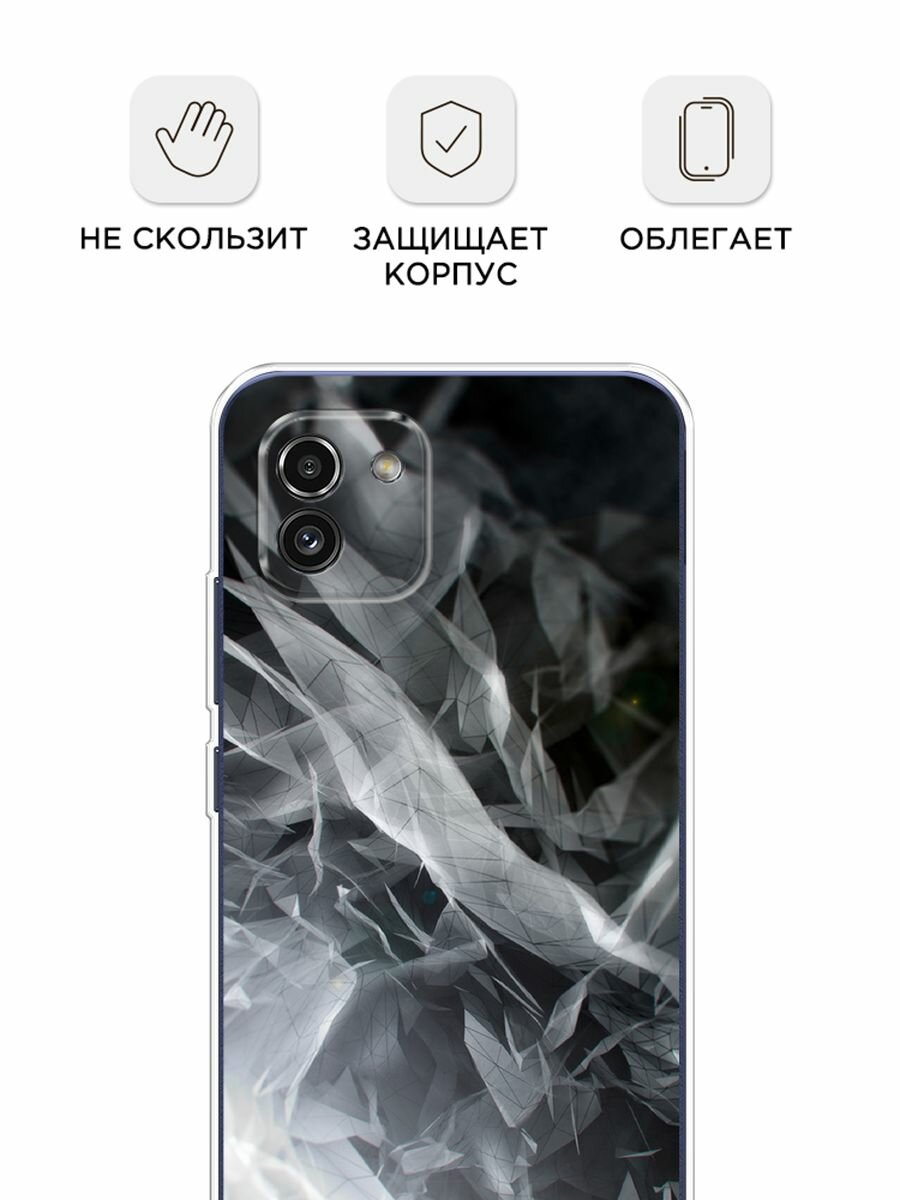 Чехол на Samsung Galaxy A03 / Самсунг Галакси А03 с принтом "Абстракция 9" — фото 1