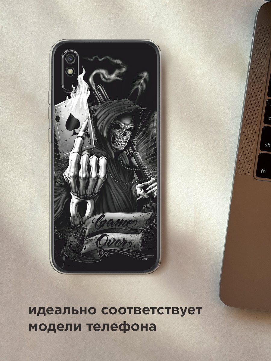 Чехол на Xiaomi Redmi 9A / Сяоми Редми 9А с принтом "Игра закончена" — фото 1