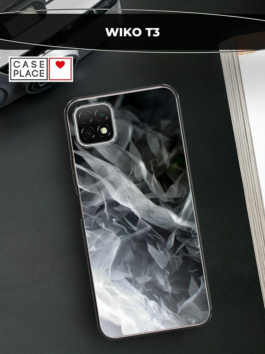 Силиконовый чехол на Wiko T3 / Вико Т3 с принтом "Абстракция 9"