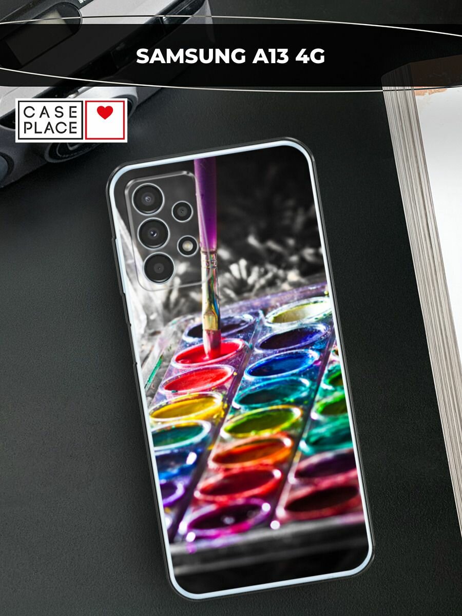 Чехол на Samsung Galaxy A13 / Самсунг Галакси А13 с принтом "Палитра красок"