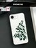 Чехол на Apple iPhone 16e/17e / Айфон 16е/17e с принтом "Цветы с черными листьям...