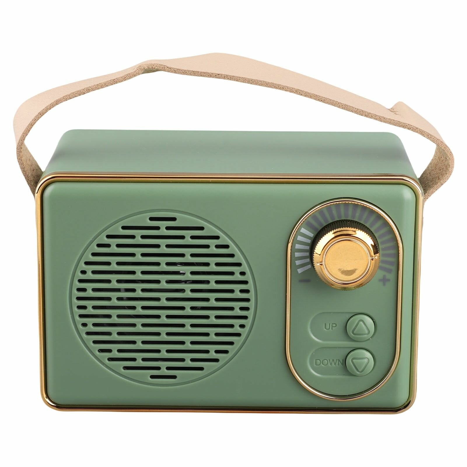 Портативный ретро-динамик с чистым звуком беспроводной колонка для дома и путешествий (зеленый)