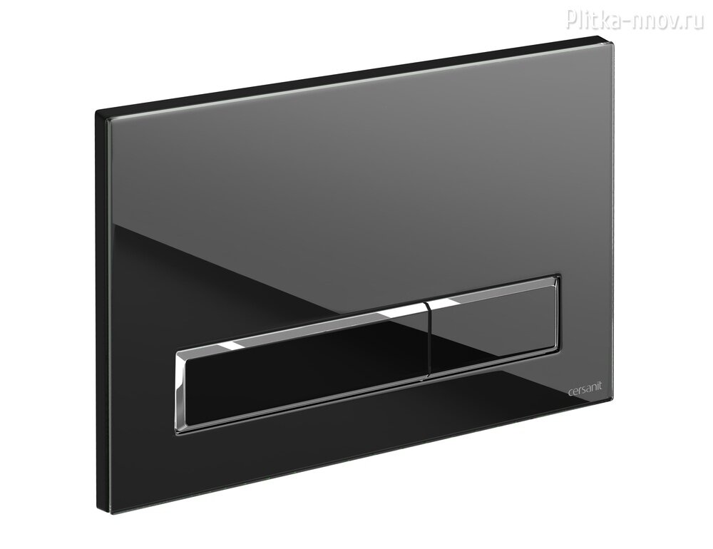 Кнопка для инсталляции Cersanit Blick стекло черная глянцевая S-BU-BK/Blg/Gl
