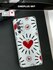 Чехол на OnePlus 9RT / ВанПлас 9RT с принтом "Бордовые сердца паттерн"