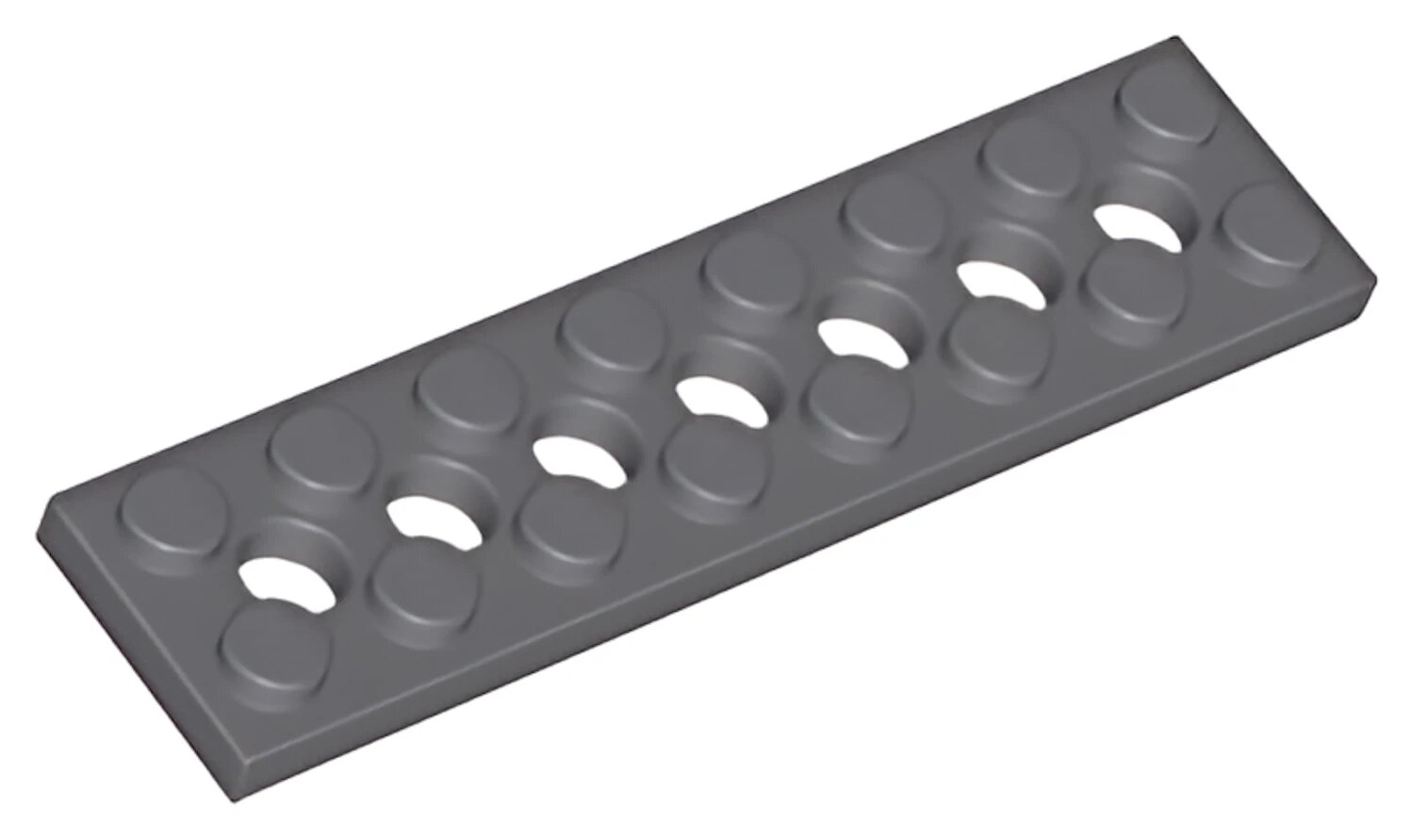 Деталь LEGO Technic, Plate 2 x 8 with 7 Holes 3738 Dark Bluish Gray U