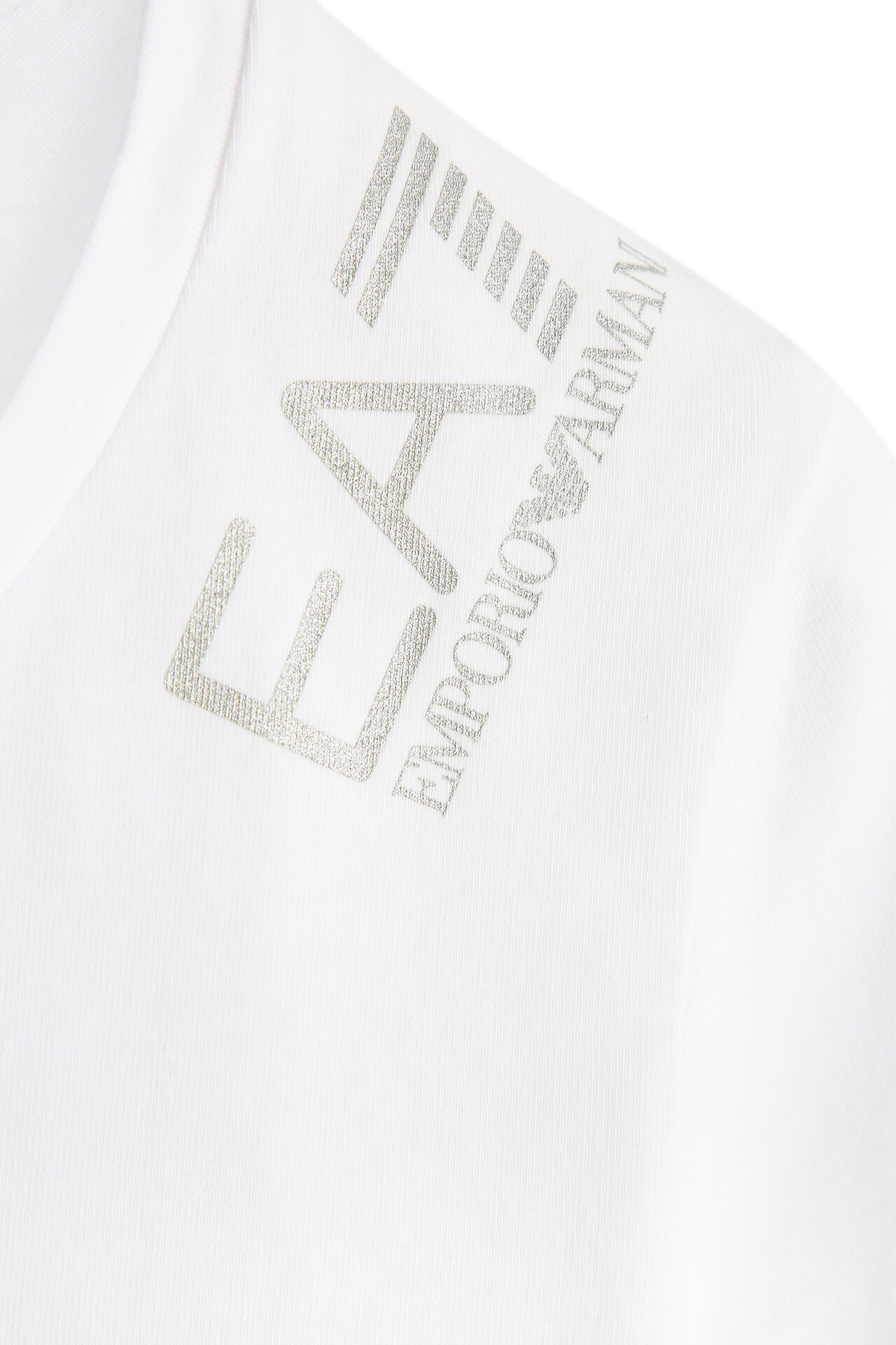 Футболка спортивная EA7 EMPORIO ARMANI, размер S, бeлый — фото 1