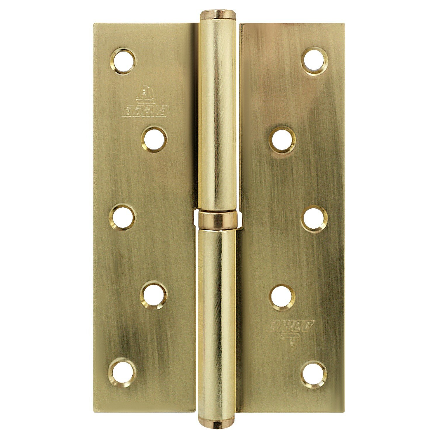 Adria петля левая 120х80х2.5 мм сталь матовое золото для деревянных дверей