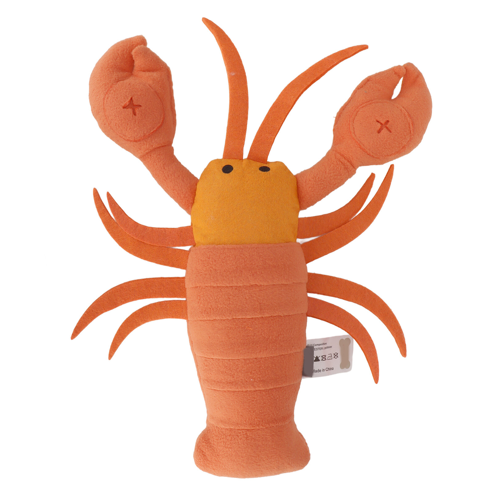 Lobster Plush Dog Toy Puzzle Training Teeth Cleaning Funny Squeaky Toys for Small and Medium Dogs Pets
