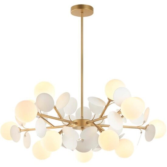 Подвесная люстра Lumien Hall Ilmari LH4136/15P-GD-WT