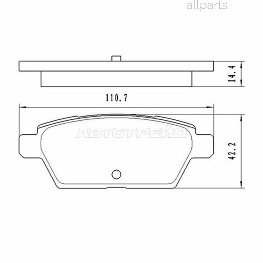 SAT ST-28-0154 Колодки тормозные (Сзади) Mazda 6 02-08 / 6 MPS 05-07