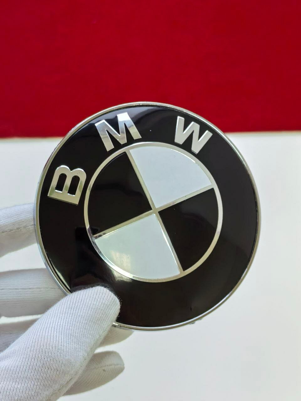 Значок BMW 82мм, шильдик для БМВ 1шт.