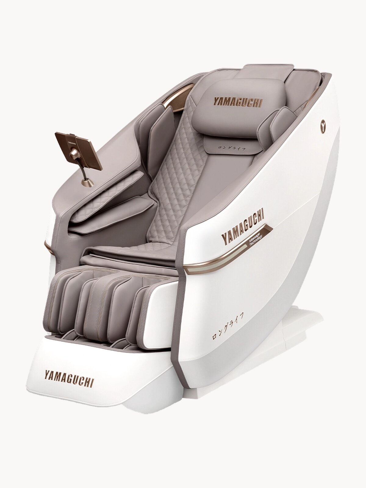 Массажное кресло Yamaguchi "Calipso", 22 ролика, голосовое управление, серый