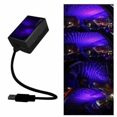 Проектор звездного неба для автомобиля ZHAOYIXIN С-206, яркая подсветка салона автомобиля светодиодная usb. ночник более 12 картинок.